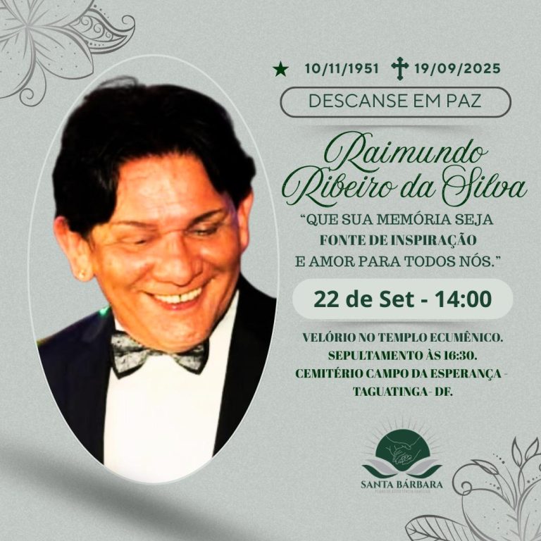 Nota de pesar | Raimundo Ribeiro da Silva – SINPRO-DF